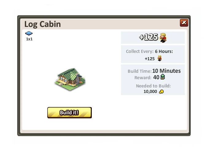 Log Cabin | Social City Wiki | Fandom