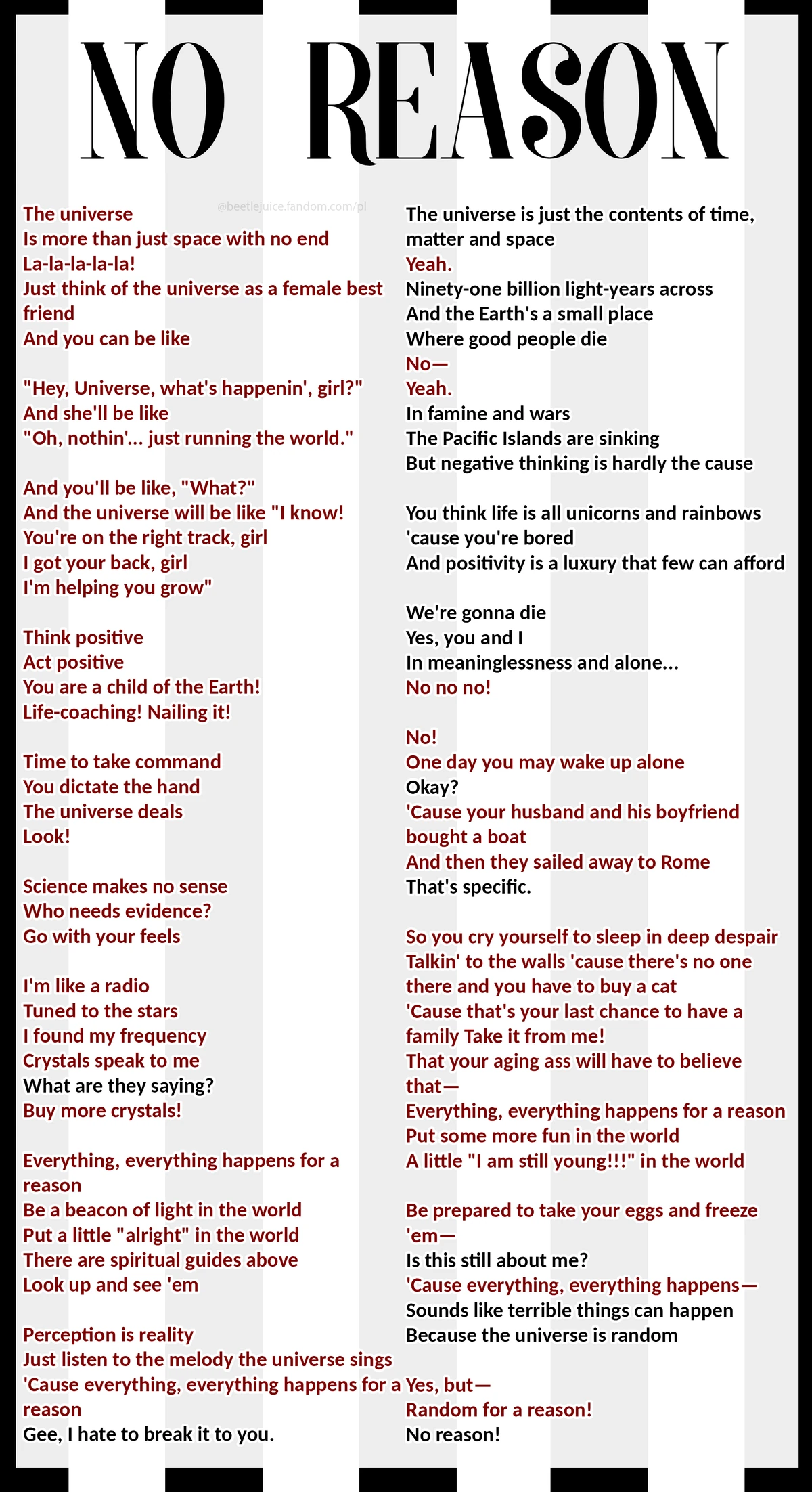 No Reason | Beetlejuice Wiki | Fandom