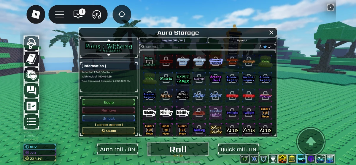 User blog:Gobbledygook124/Cooked or Cooking? 1.33M rolls | Sol's RNG ...