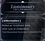 [ Luminosity ] | Sol's RNG Wiki | Fandom