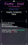 Exotic Void Exotic Void | Sol's RNG Wiki | Fandom