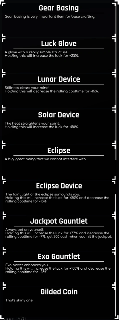 Gear | Sol's RNG Wiki | Fandom