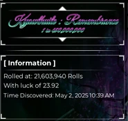 Kyawthuite : Remembrance ‎ | Sol's RNG Wiki | Fandom