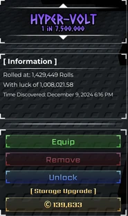 Hyper-Volt | Sol's RNG Wiki | Fandom