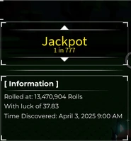 Jackpot | Sol's RNG Wiki | Fandom