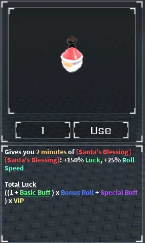Santa Claus Potion | Sol's RNG Wiki | Fandom