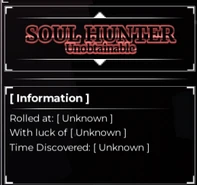 SOUL HUNTER | Sol's RNG Wiki | Fandom