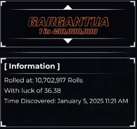 GARGANTUA | Sol's RNG Wiki | Fandom
