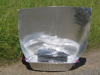 Aluminum Roasting Pan Solar Cooker | Solar Cooking | Fandom
