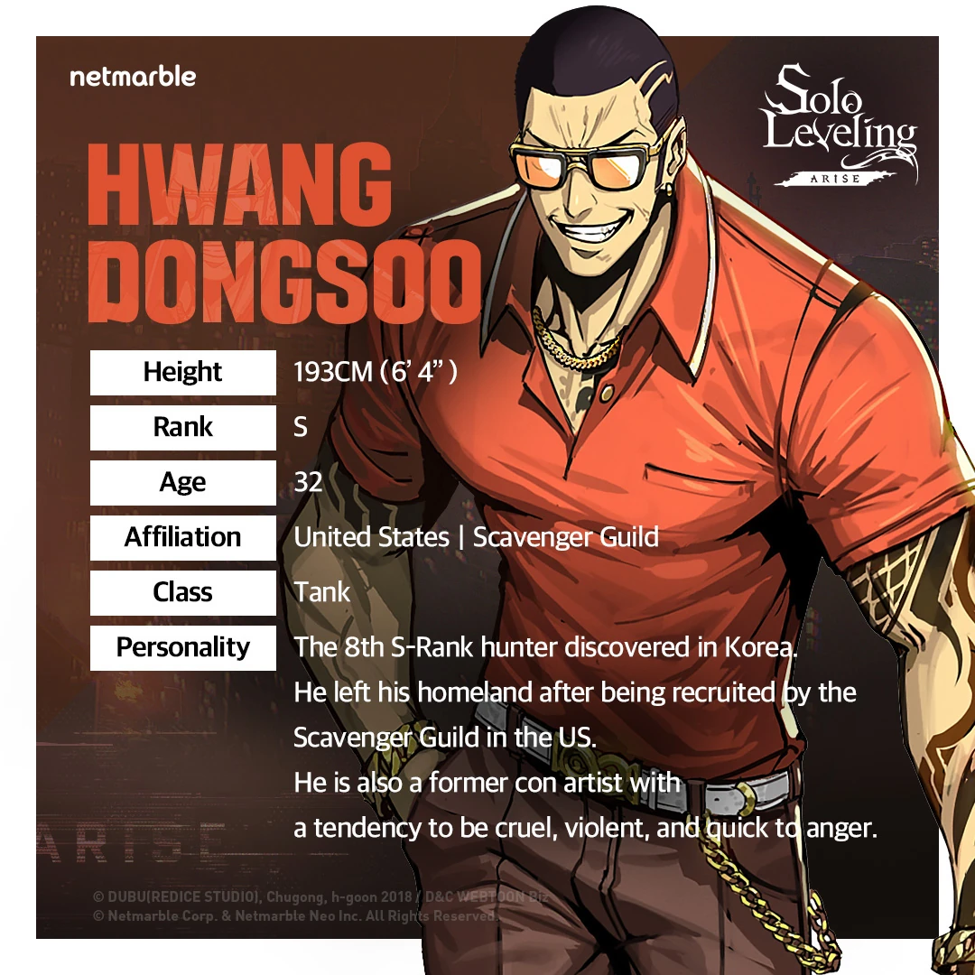 Hwang Dongsoo | Solo Leveling: ARISE Wiki | Fandom