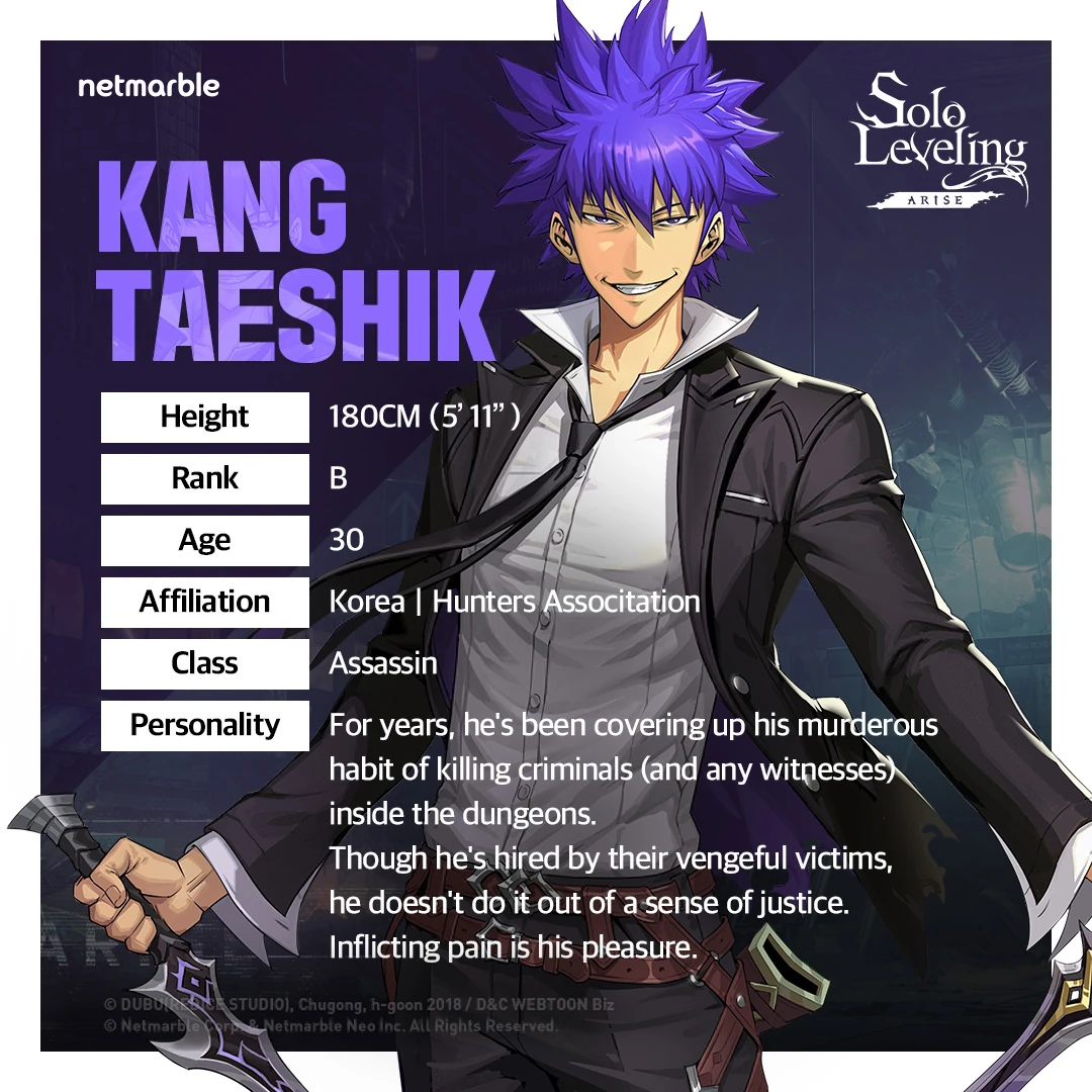 Kang Taeshik | Solo Leveling: ARISE Wiki | Fandom