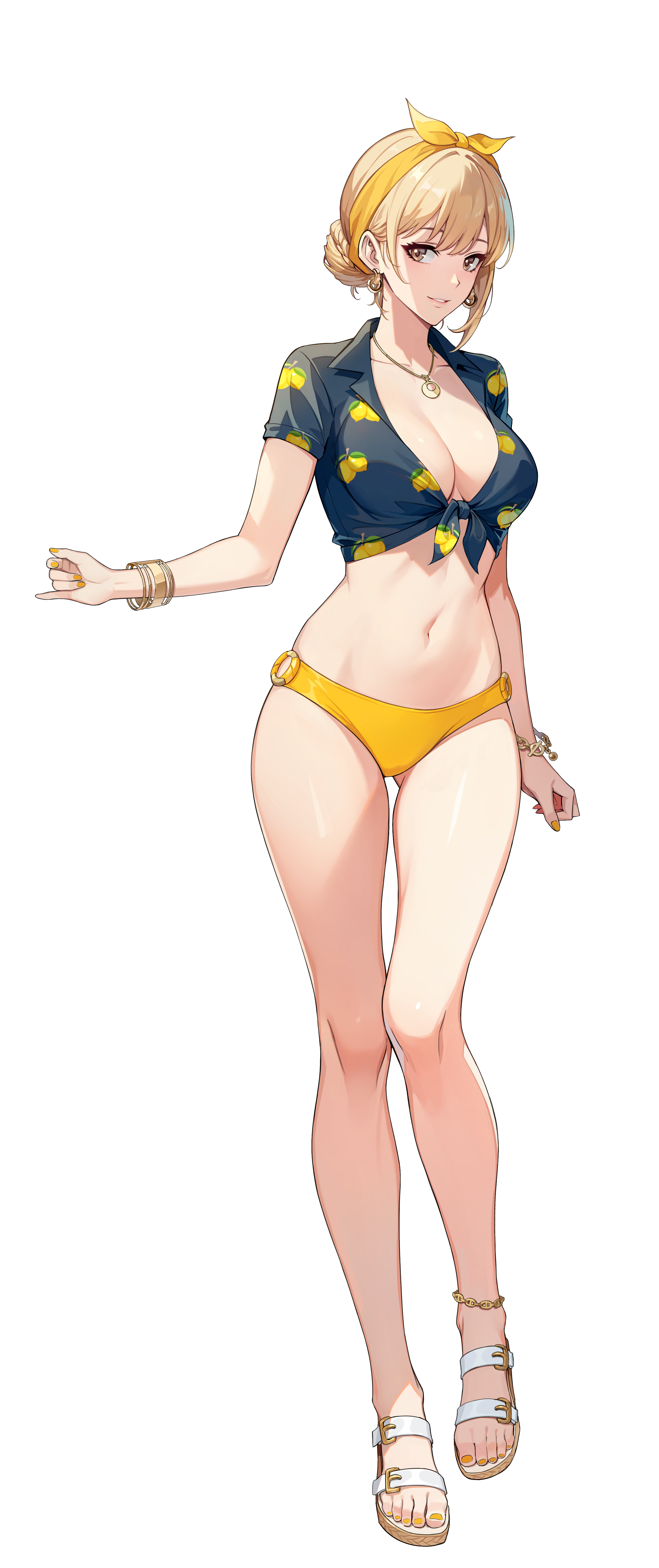 The Big ImageBoard (TBIB) - 1girl absurdres anklet ass visible through thighs bikini bikini ...