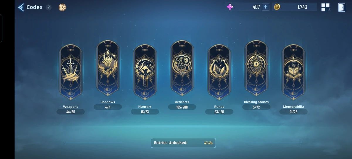 Codex | Solo Leveling: ARISE Wiki | Fandom