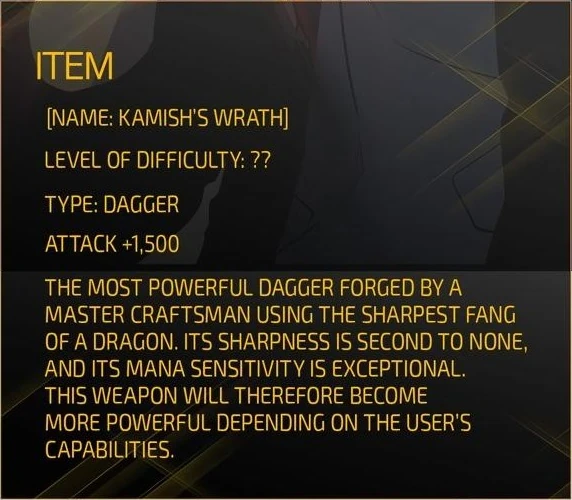 Kamish's Wrath | Solo Leveling Wiki | Fandom