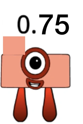 0.75 | Some Unused Numberblocks In Numberland Wiki | Fandom