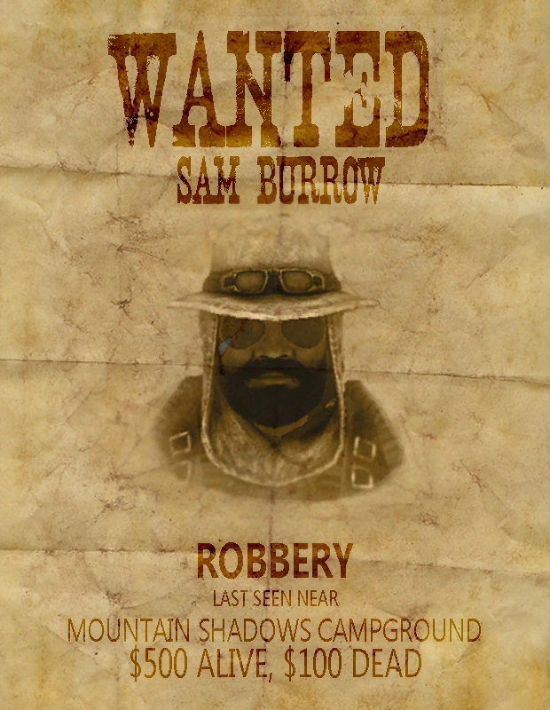 Wanted: Sam Burrow | Someguy2000 Wikia | Fandom