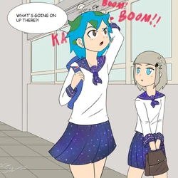 how to draw earth chan step by step