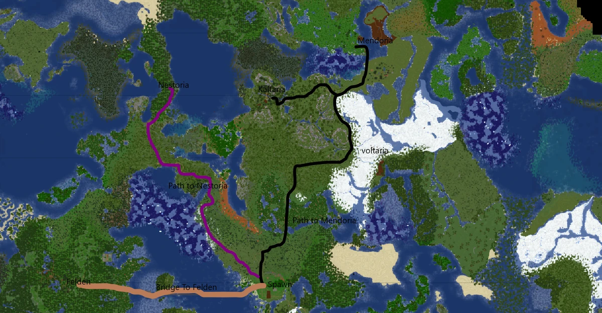 World Map & Special Locations | Songs of War: The Minecraft Server Wiki ...