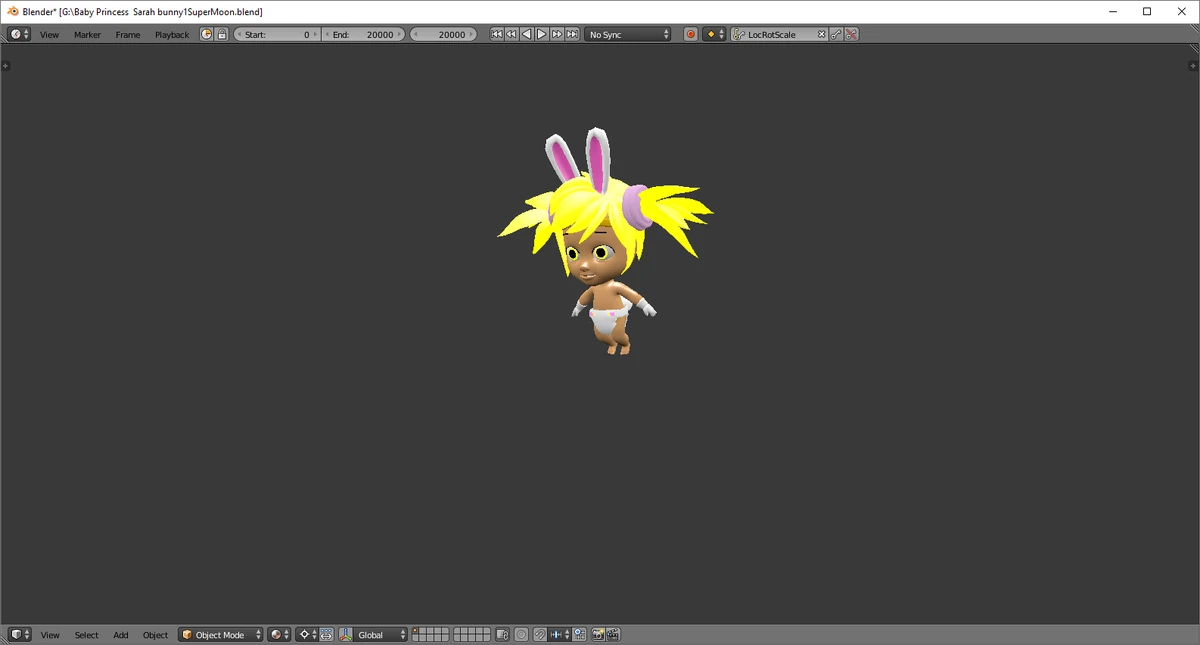 SuperMoon Baby Princess Sarah bunny | SONIC AND BABY GREED Zone Of Time ...