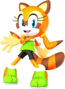 Artwork of Marine the Raccoon | Sonic Art Assets DVD Wiki | Fandom
