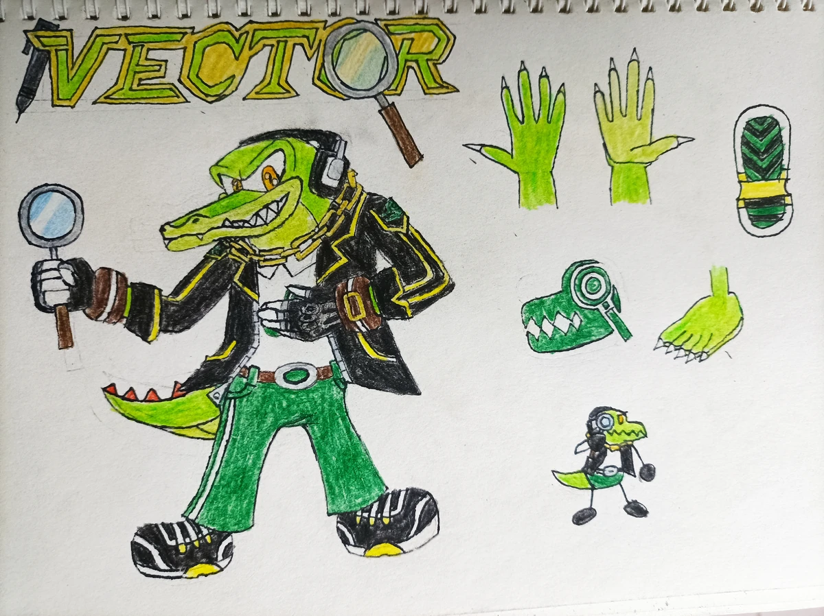 Vector Chaotix the Crocodile | The Fastest Hedgehog From Mobius Wiki ...