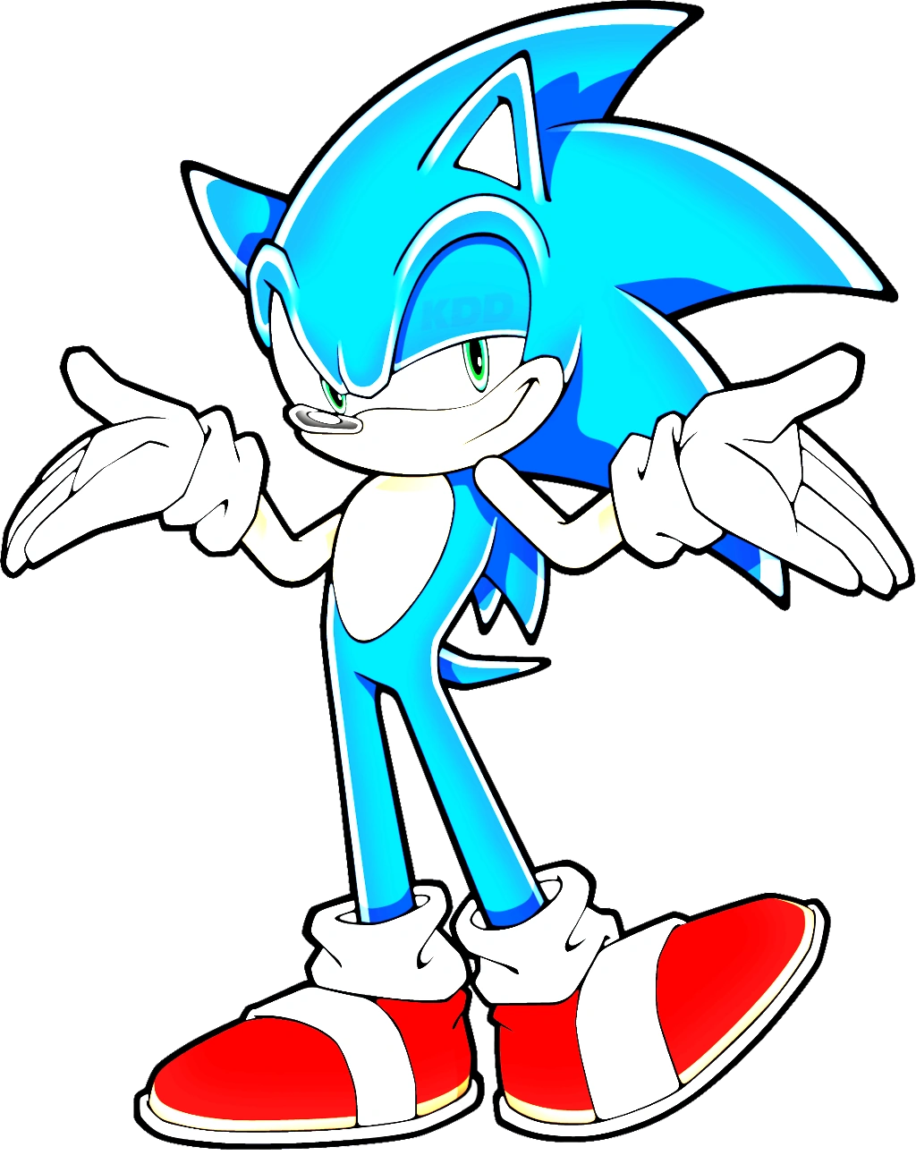Lighter Blue Sonic | Sonic Oc Vs Battle Wiki | Fandom