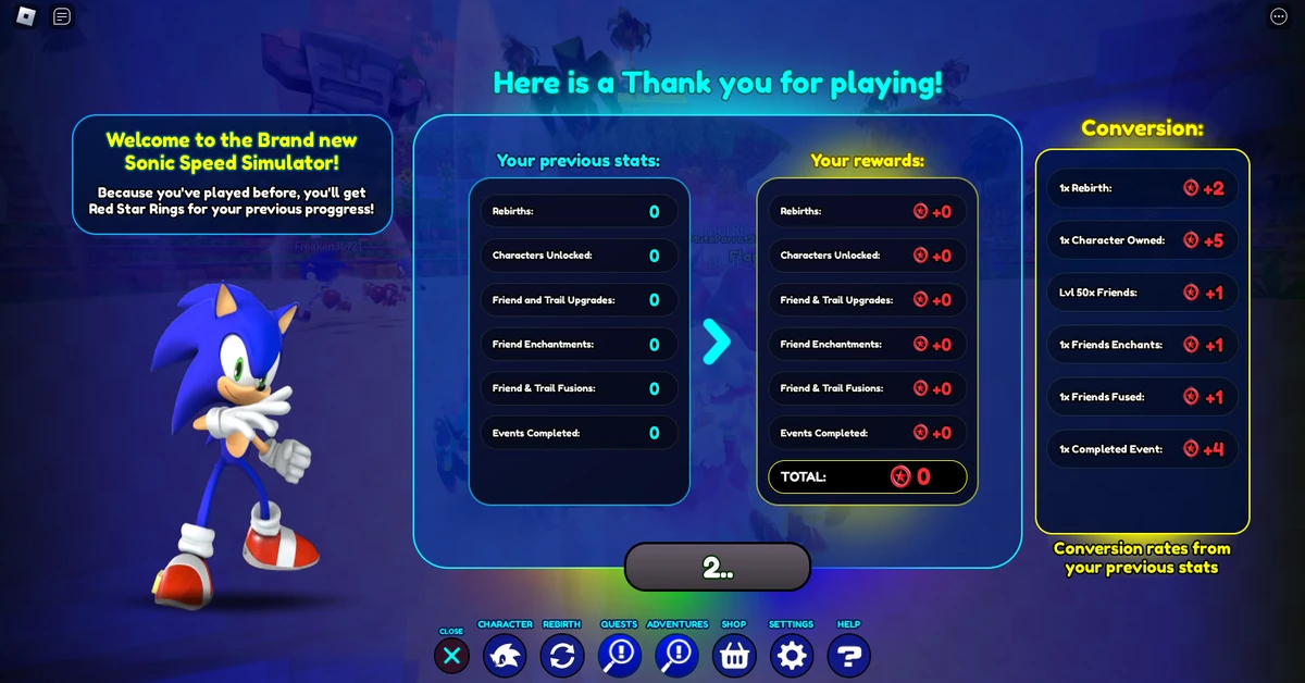 Red Star Rings | Sonic Speed Simulator Wiki | Fandom