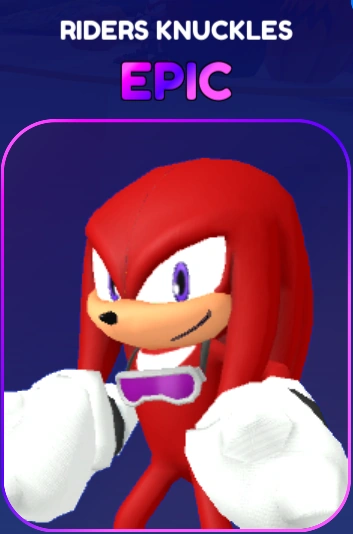 Riders Knuckles | Sonic Speed Simulator Wiki | Fandom