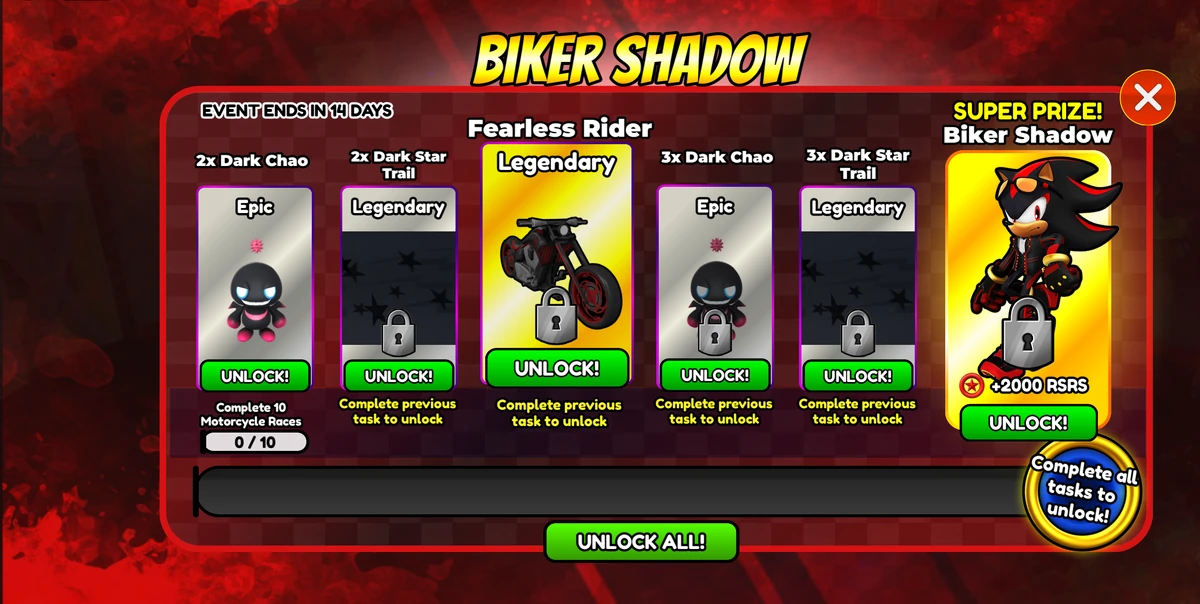 Biker Shadow Event | Sonic Speed Simulator Wiki | Fandom