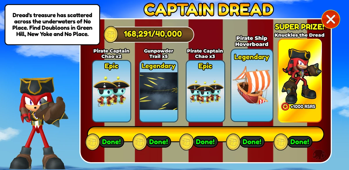 Captain Dread | Sonic Speed Simulator Wiki | Fandom