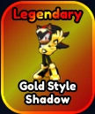 Gold Style Shadow | Sonic Speed Simulator Wiki | Fandom