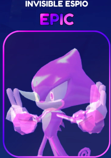 Invisible Espio | Sonic Speed Simulator Wiki | Fandom