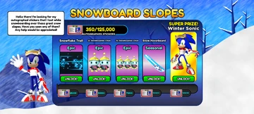 Snowboard Slopes | Sonic Speed Simulator Wiki | Fandom