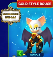 Gold Style Rouge | Sonic Speed Simulator Wiki | Fandom