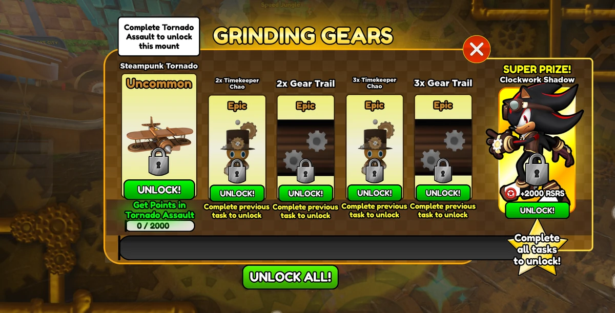 Grinding Gears | Sonic Speed Simulator Wiki | Fandom