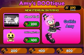 Amy's BOOtique | Sonic Speed Simulator Wiki | Fandom