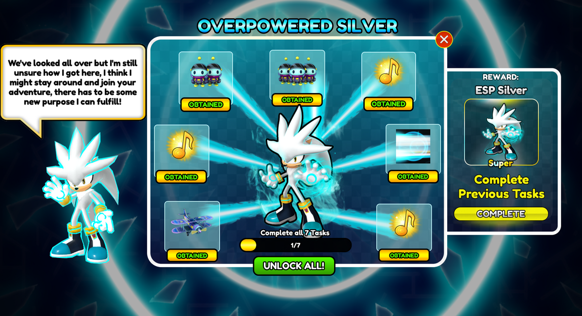 Overpowered Silver Sonic Speed Simulator Wiki Fandom