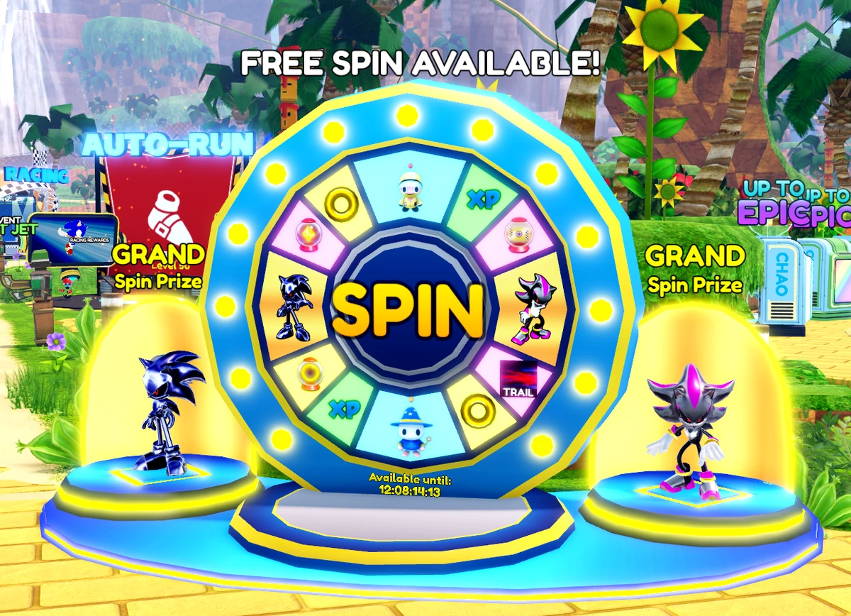 Spin Wheel | Sonic Speed Simulator Wiki | Fandom