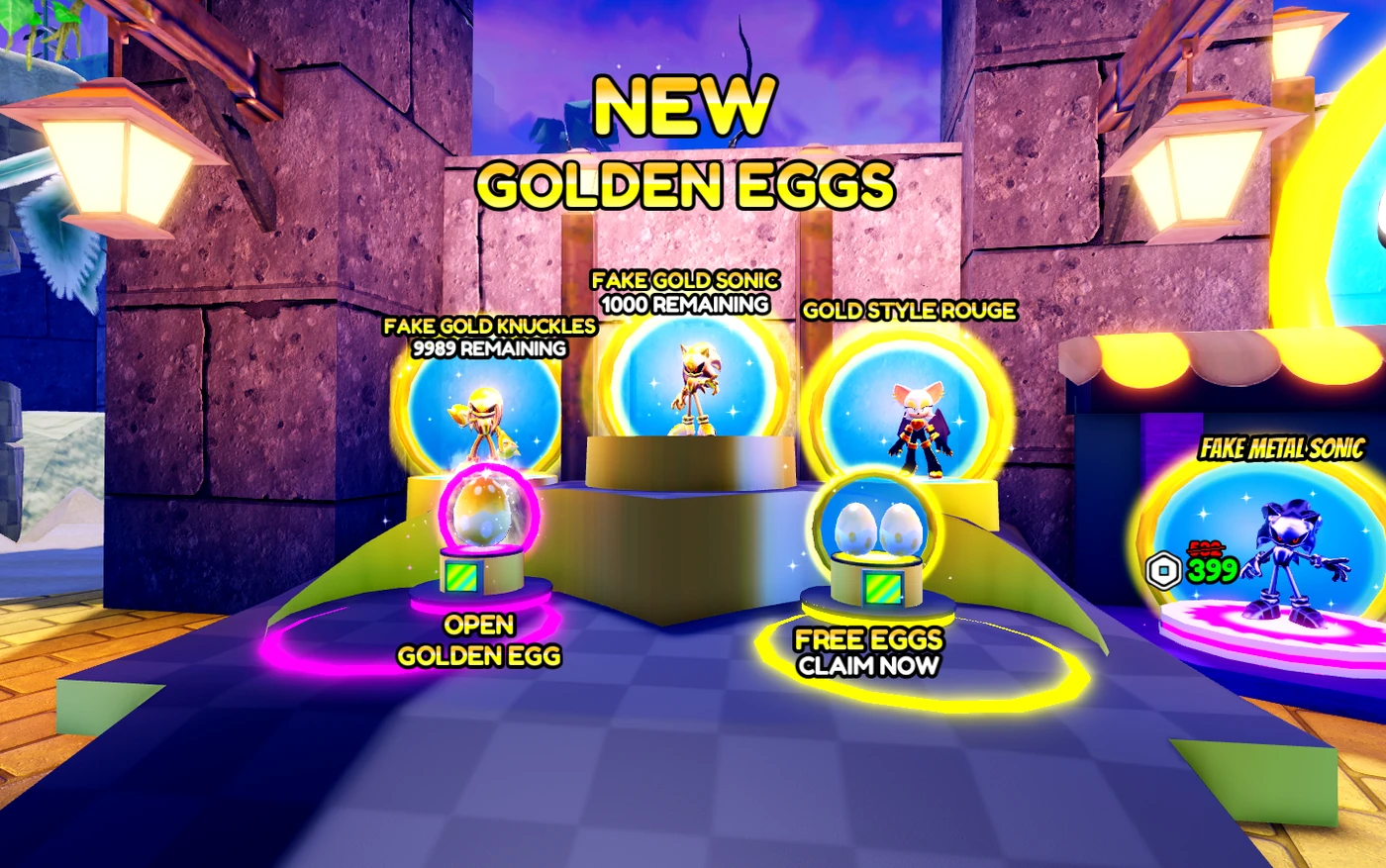 Golden Eggs | Sonic Speed Simulator Wiki | Fandom