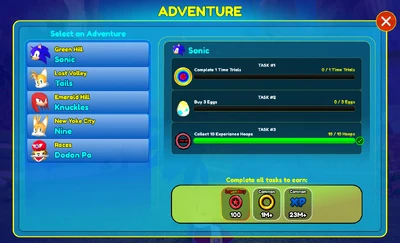 Adventures | Sonic Speed Simulator Wiki | Fandom