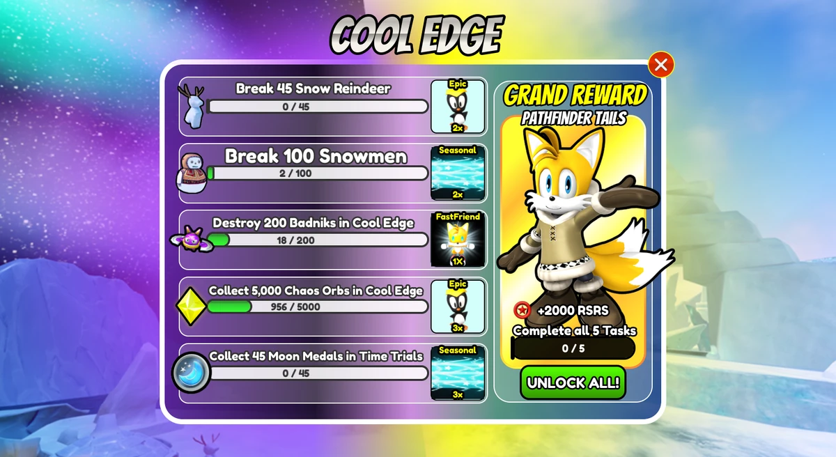 Cool Edge Event | Sonic Speed Simulator Wiki | Fandom