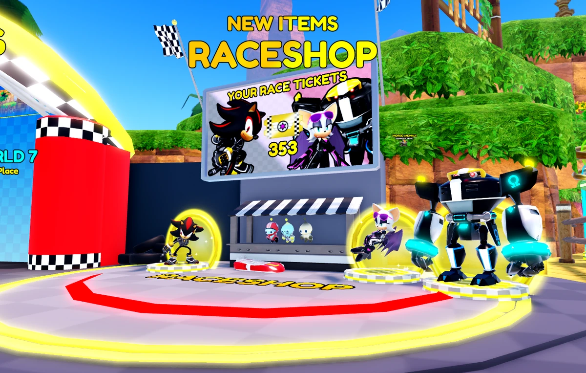 Race Shop | Sonic Speed Simulator Wiki | Fandom