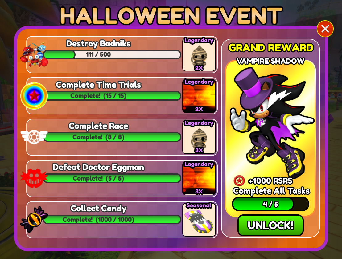 Vampire Shadow Event Sonic Speed Simulator Wiki Fandom
