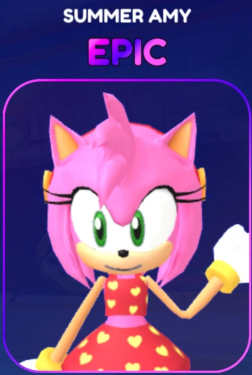 Summer Amy | Sonic Speed Simulator Wiki | Fandom