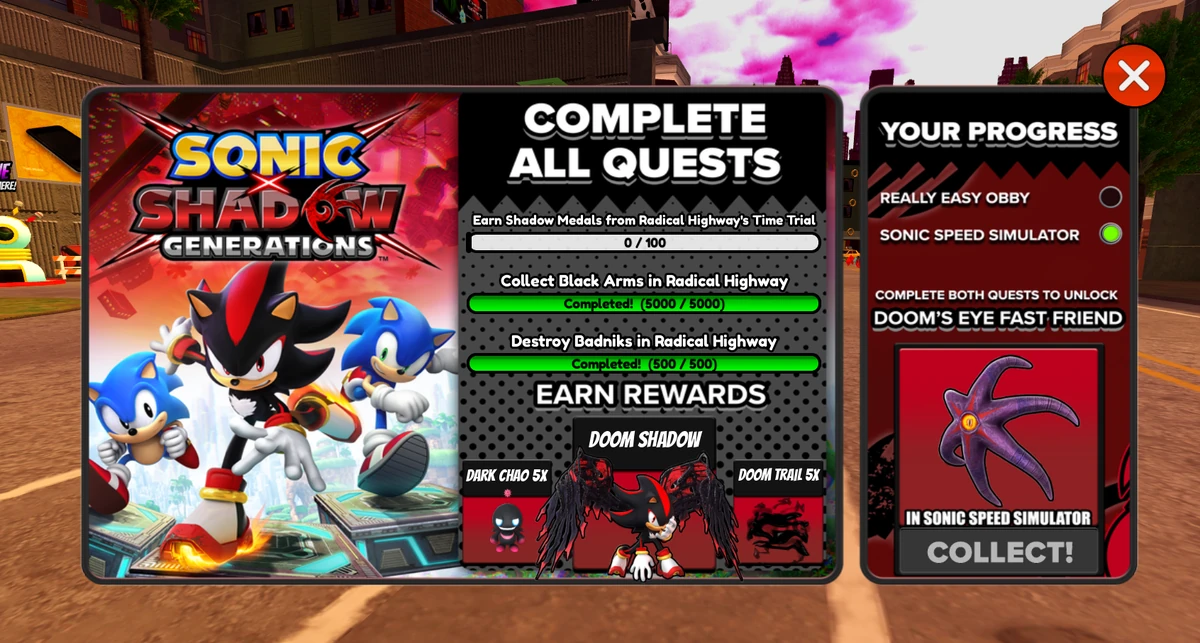 Sonic X Shadow Generations Event | Sonic Speed Simulator Wiki | Fandom