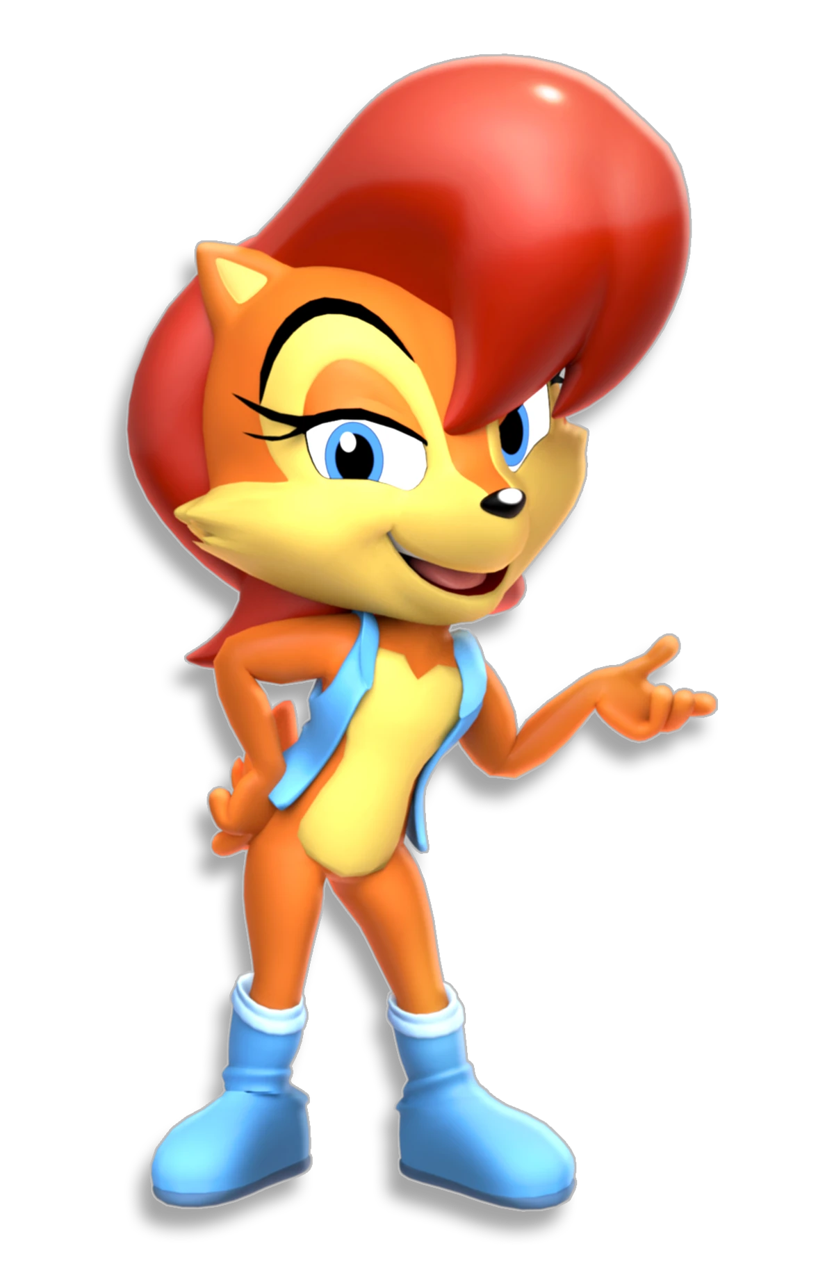 Princess Sally Acorn | Sonic the Hedgehog 3D Renders Wiki | Fandom