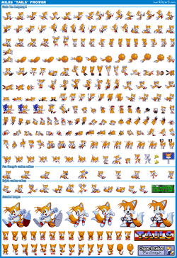 Sonic 3 Tails Sprites