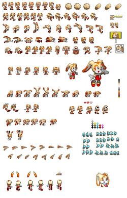 Classic Cream The Rabbit Sprites