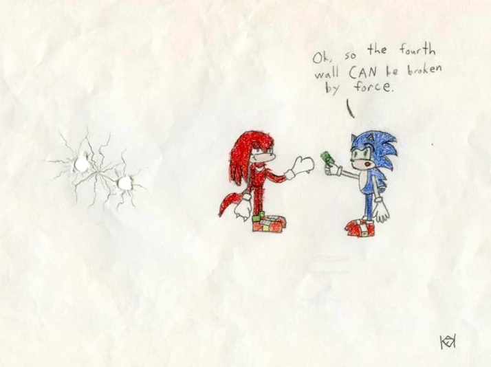 User blog:SalaComMander/Knuckles Broke the Fourth Wall | Sonic Wiki ...