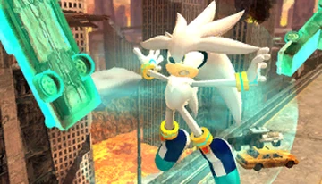 Sonic And Silver Fighting